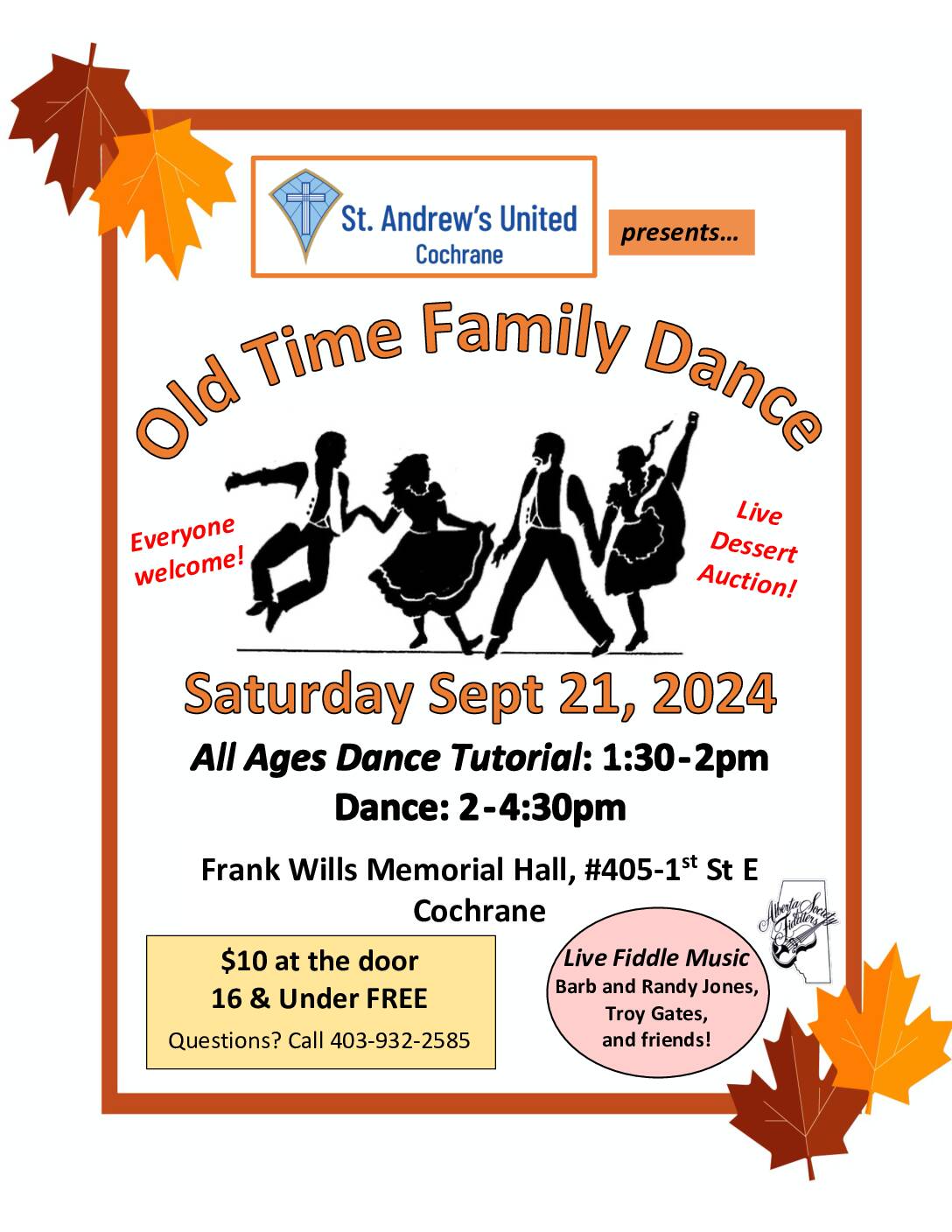 Old Time Family Dance | St. Andrew's United Church in Cochrane, AB
